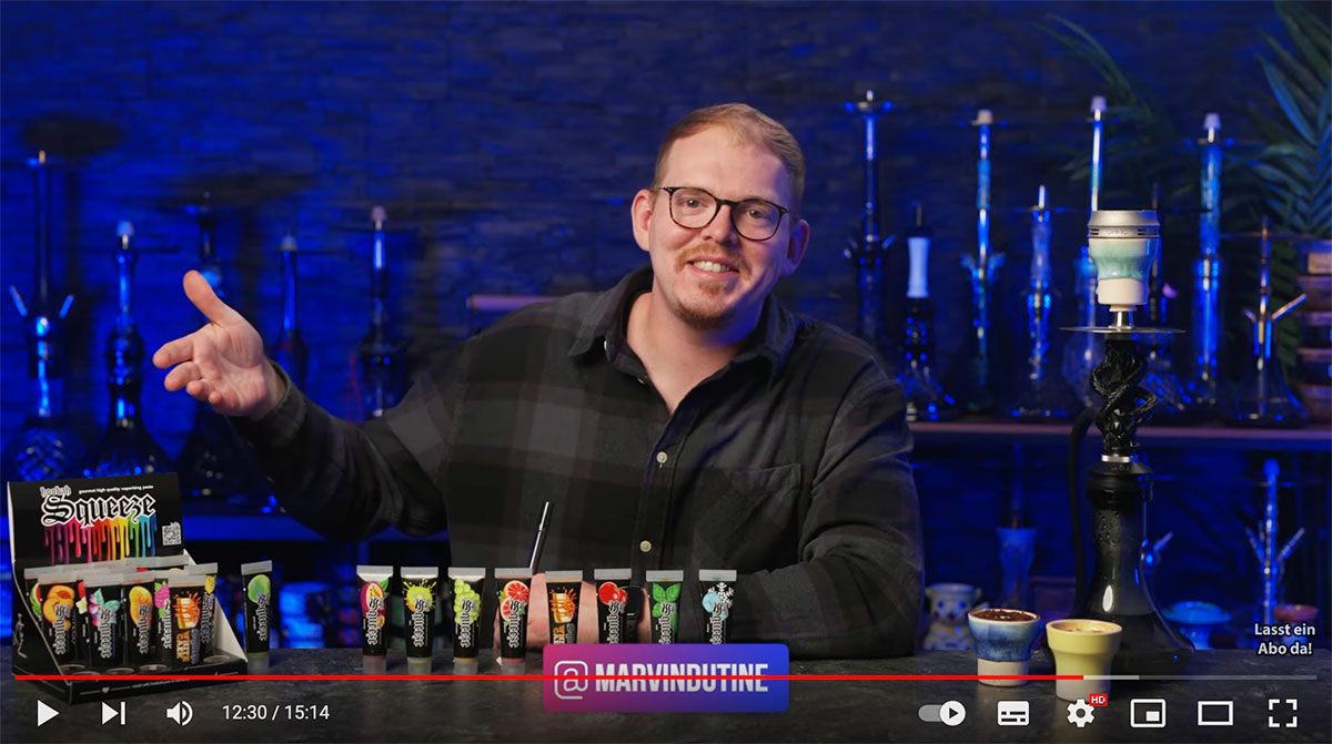 hookahSqueeze - Original Shisha Paste für intensives Aroma